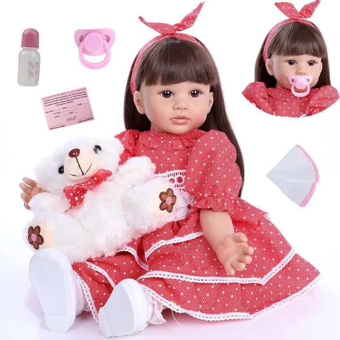 Poupee Reborn 60 Cm 24 Pouces Petite Fille Réaliste Reborn Bébé Reborn ...