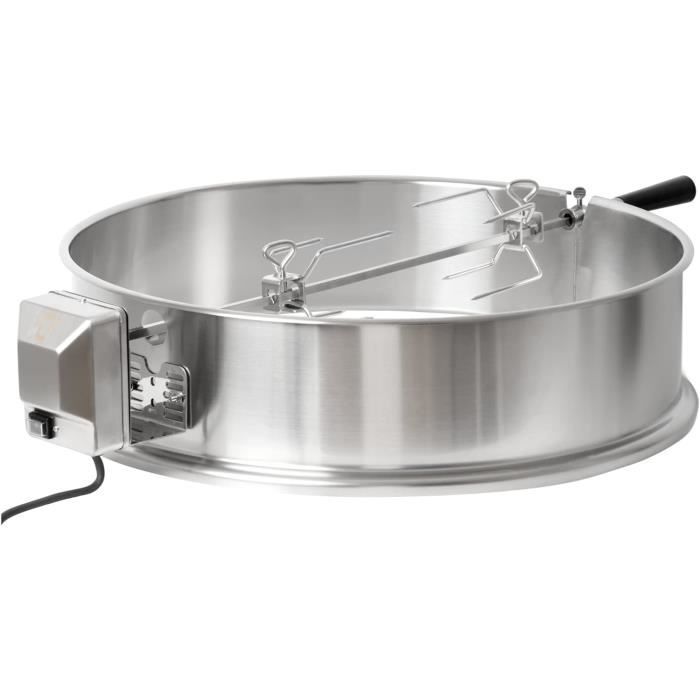 Kit de tournebroche Electrique en Acier Inoxydable pour Barbecue ...