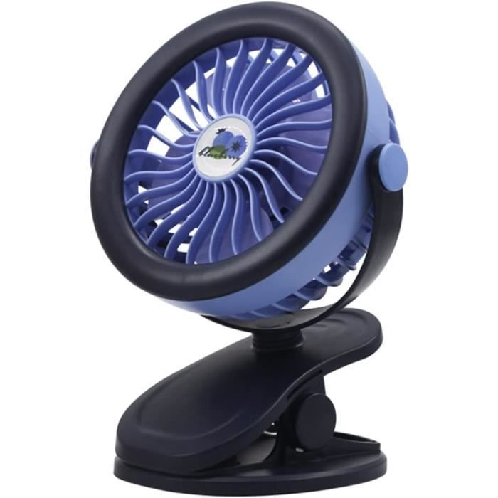1 Pc Mini Ventilateur Rechargeable Ventilateur Bleu Ventilateur De ...