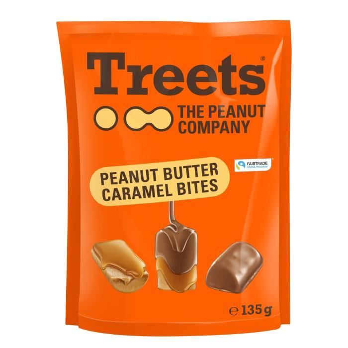 TREETS Bonbons Pralinés Caramel Bites cacahuètes enrobées chocolat lait ...