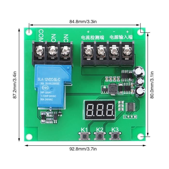 7 30v 0 30a Dc Module De Détection De Courant Module De Relais De Protection Contre Les