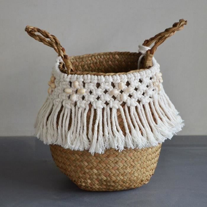 Panier de rangement en osier,new 2-22 x 20cm--Panier En Jonc De Mer ...