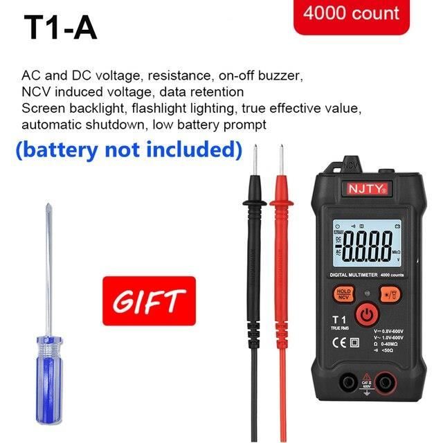 Multimetre,T1-A--Mini multimètre numérique intelligent T1, testeur ...