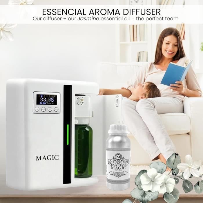 Diffuseur D'Huile Électrique + Huile Essentielle Jasmin 100 Ml ...
