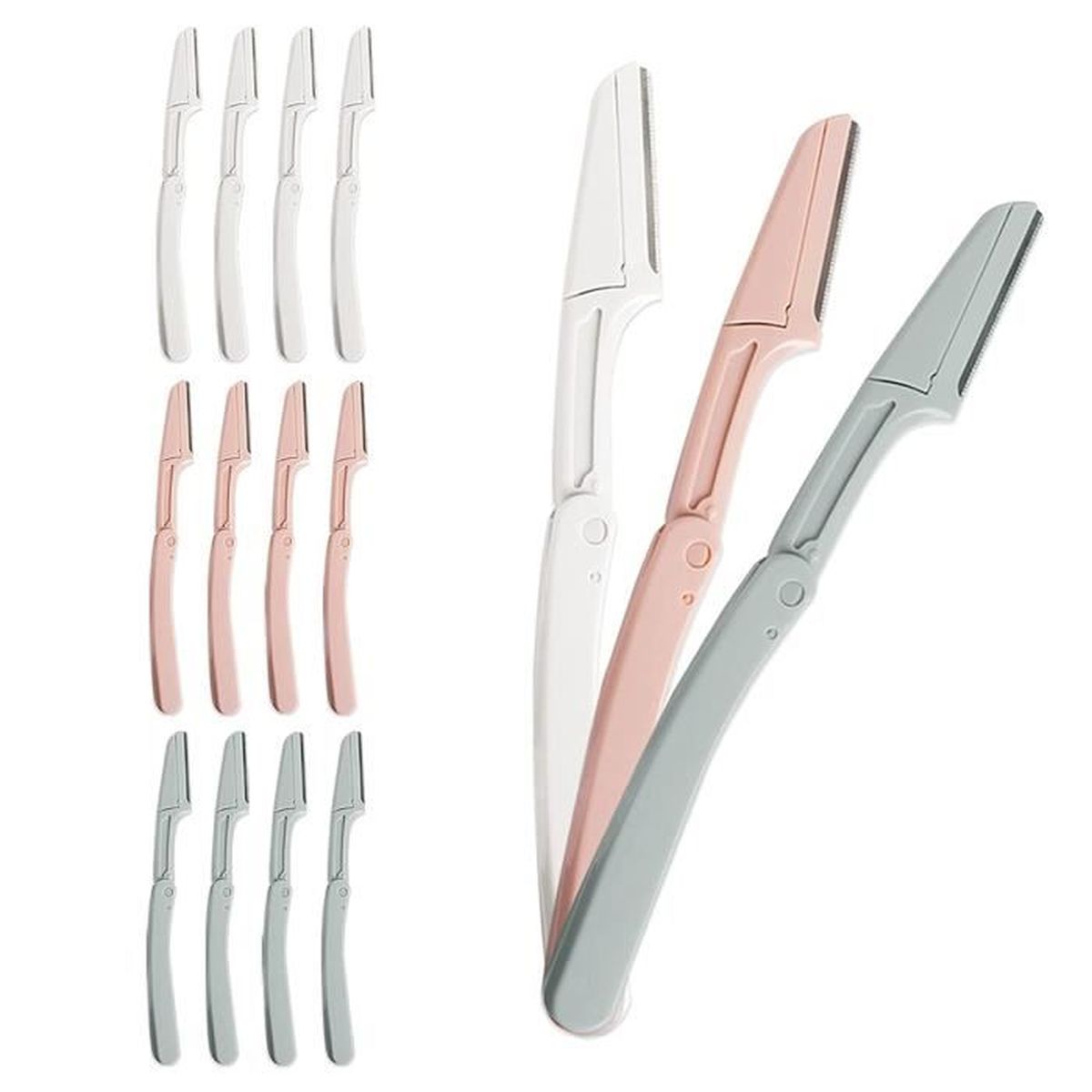 Rasoirs à Sourcils,WELLEHOMI 15 Pièces Coupe-sourcils Portable avec ...