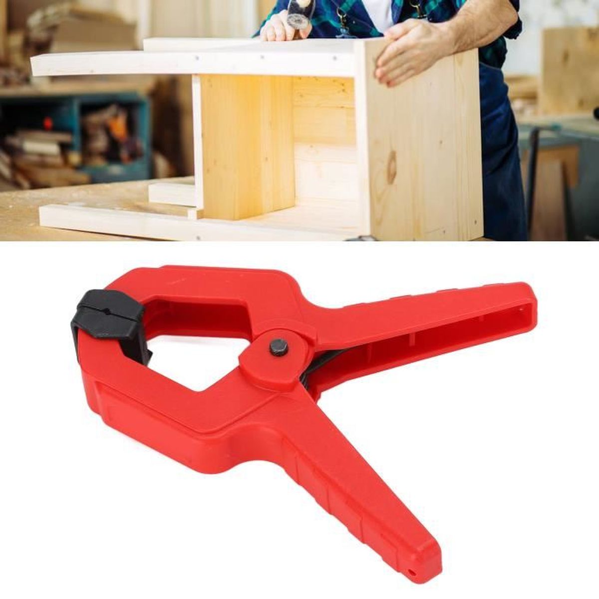 Pince à ressort à bois robuste Grandes pinces en plastique solides pour ...