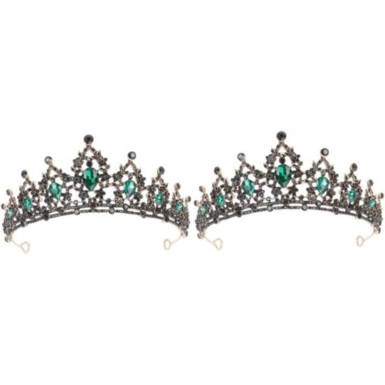 5 Pièces Couronne Baroque Strass Diadèmes Et Couronnes De Mariée Mariée ...