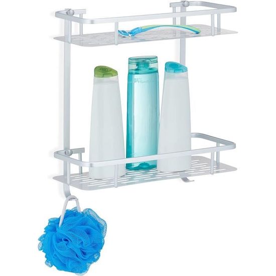 AJW-Panier de Douche Aluminium Fixation Murale Support Savon et ...