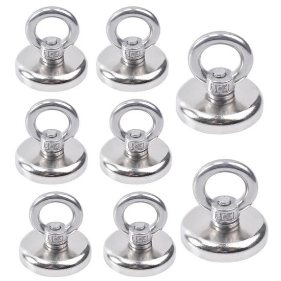 OCEUMAOA Aimant de Peche 45 kg Aimant Neodyme Super Puissant Gros ...