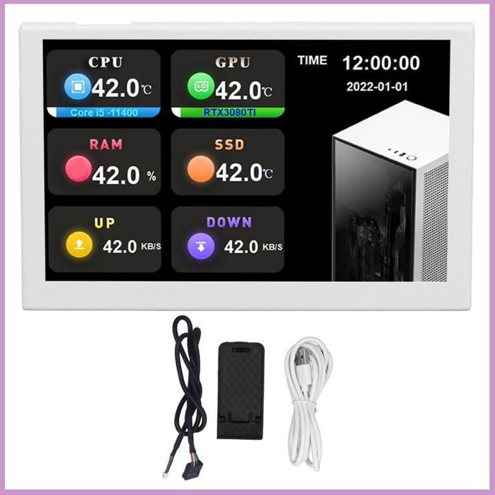 Cocosity Écran Mini USB IPS IPS USB mini écran 5 pouces 800x480 ...