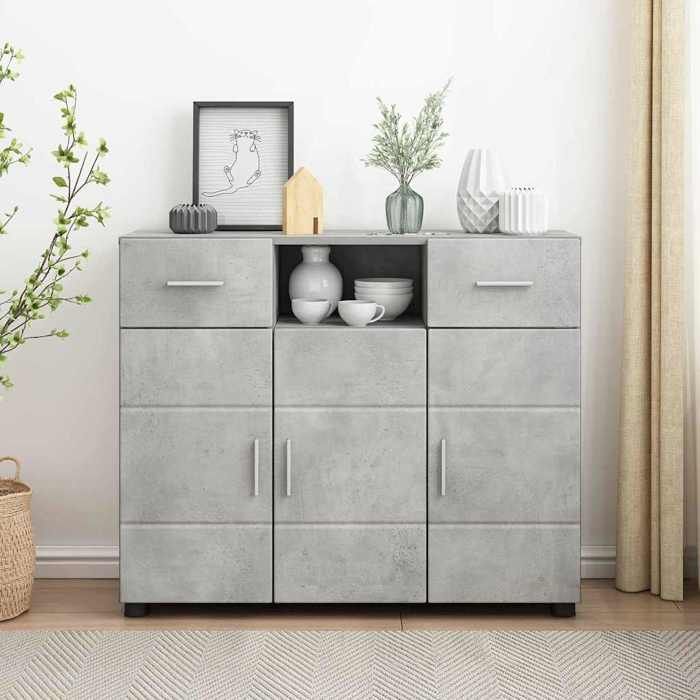 Moderne Buffet Salon Classique - Commode Chambre Elégant Buffet Gris ...