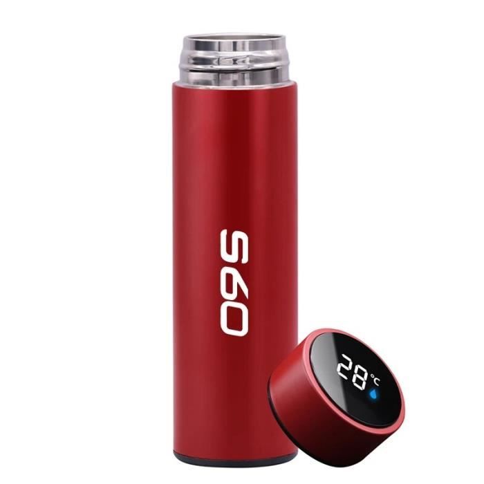 Pour le rouge - Thermos numérique Intelligent de 500ML, Pour VOLVO S60, Affichage Intelligent de ...