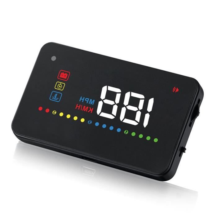 Akozon projecteur HUD de voiture A200 HUD universel 3.5in voiture affichage tête haute compteur ...