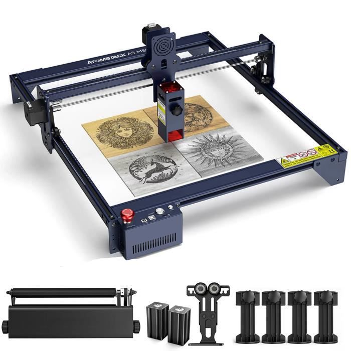 ATOMSTACK A5 M50 40W Machines à Graveur laser 5W sortie avec kit de ...