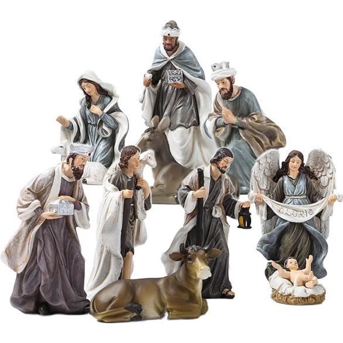 Ensemble de figurines de Nativité - Non spécifié - 12 pièces - Résine ...