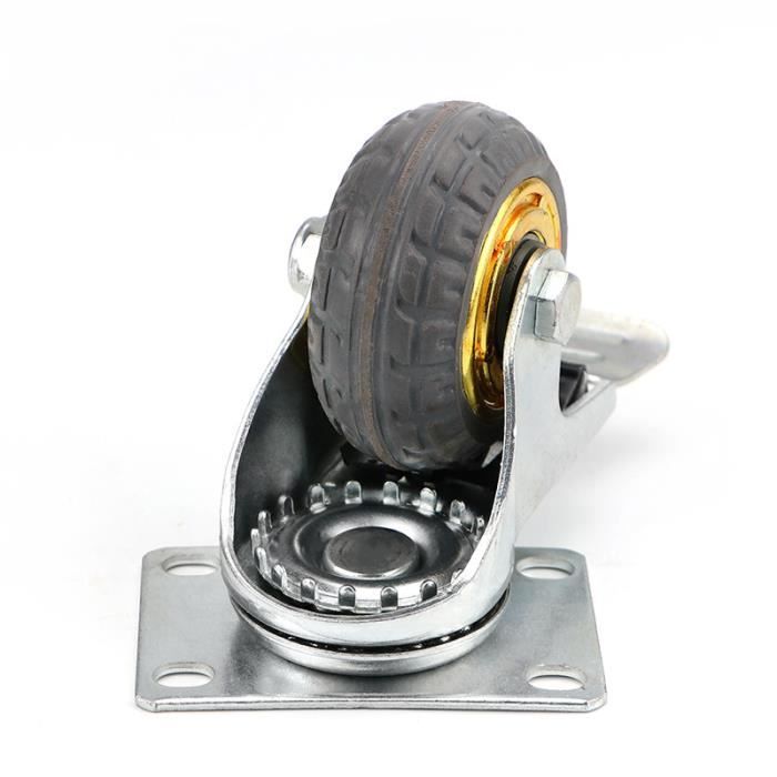 Roue - roulette,Roue universelle en caoutchouc élastique pour frein à ...