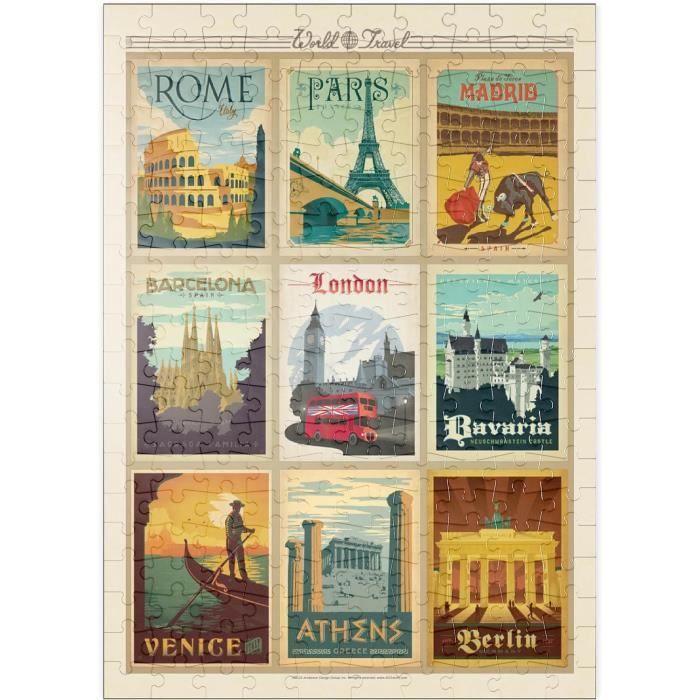 Puzzle Vintage Europe Travel - Collection Spéciale Mypuzzle De Anderson ...