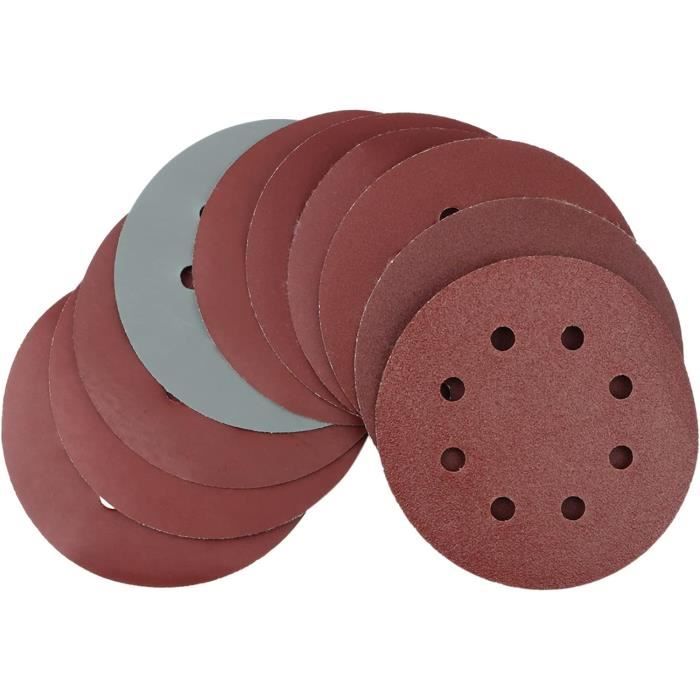 100 PièCes Ponceuse Tampon de Polissage Papier de Verre Forme Ronde ...