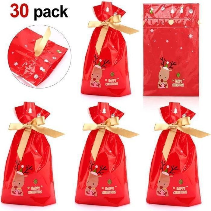 Noël Sacs à Cordons Pochette Cadeau Sachet pour Bonbons, Biscuits ...