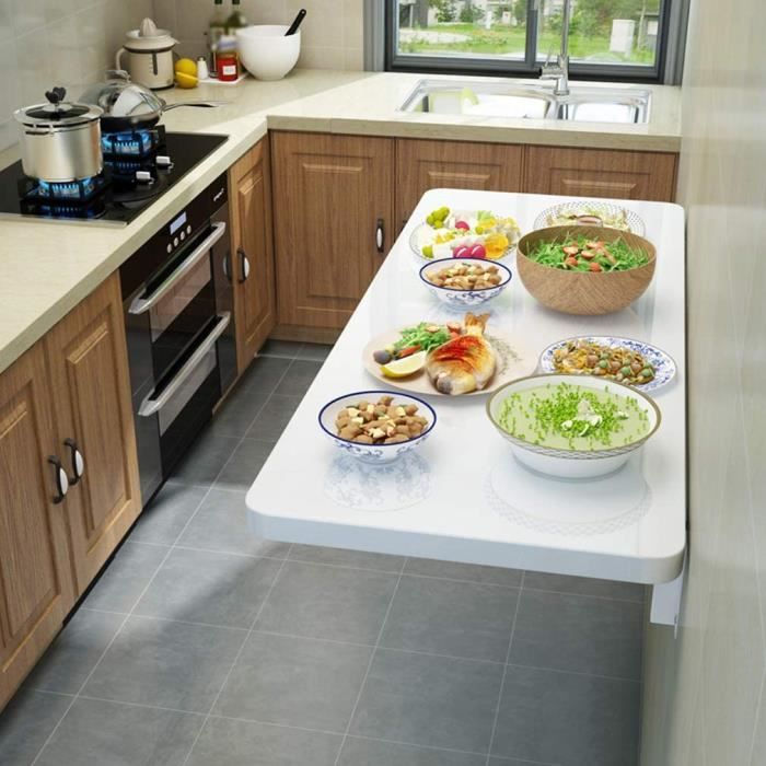 Table Murale Console De Cuisine Pliante Table À Manger,Tables De Bar ...