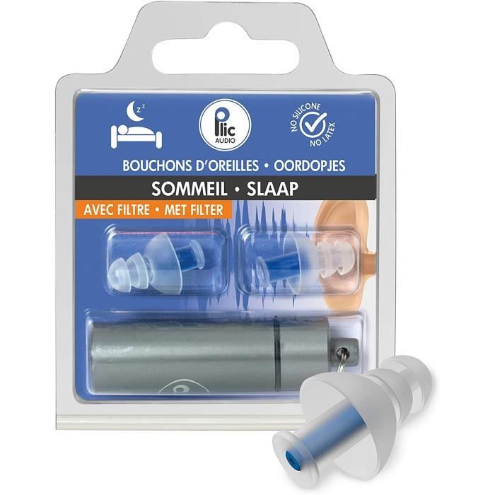 Bouchons d’oreilles pour dormir Atténuation 18dB Anti-bruit ronflement ...