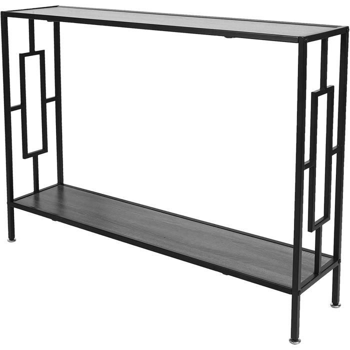 Table Console-Cadre en Fer Table Console à 2 Niveaux pour la Maison ...
