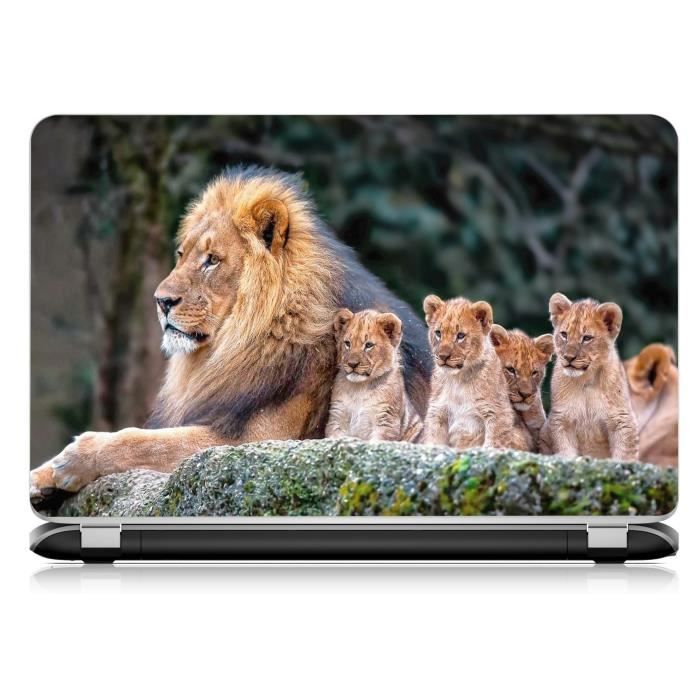 Stickers Autocollants ordinateur portable PC lion ref 591 - Dimension ...