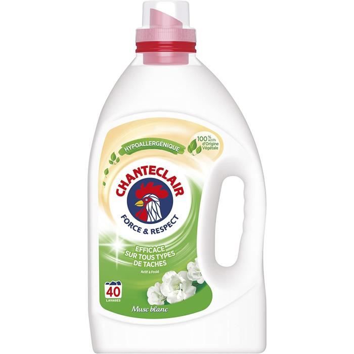 Lessive Musc Blanc 40 Lavages 2,2 L Lot de 3 [115] - Cdiscount ...