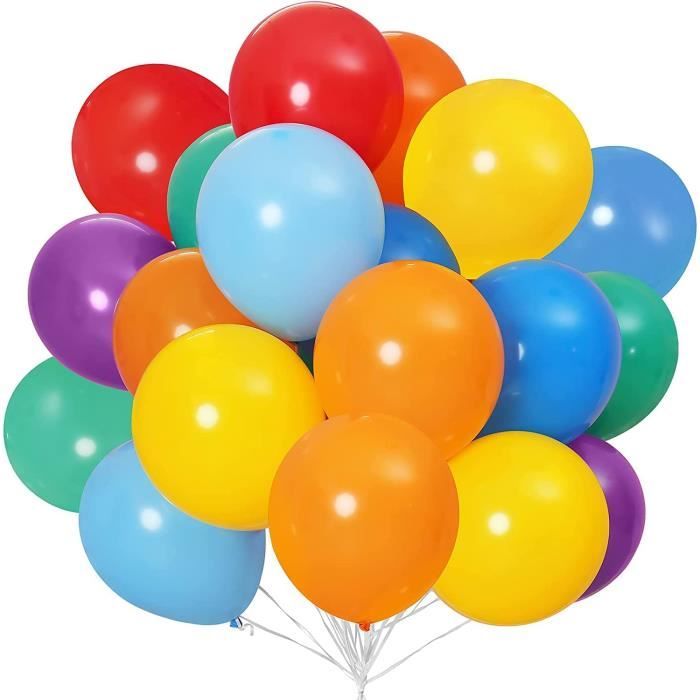 Lot De 200 Ballons Gonflable Anniversaire, Gros Ballon Anniversaire ...