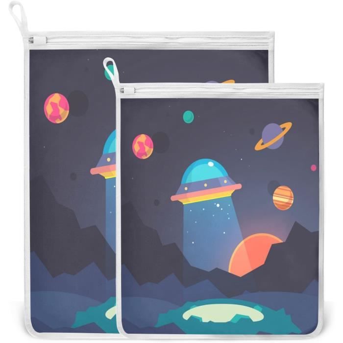 Univers Ufo Blue Art Filet À Linge Machine À Laver Sac De Lavage Du ...