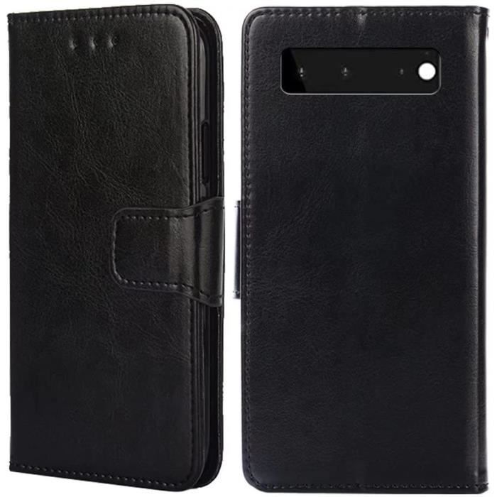 Para Google Pixel 6 Funda Piel PU Soporte Plegable Ranuras Cartera Con Tapa Tarjetas Magnético ...