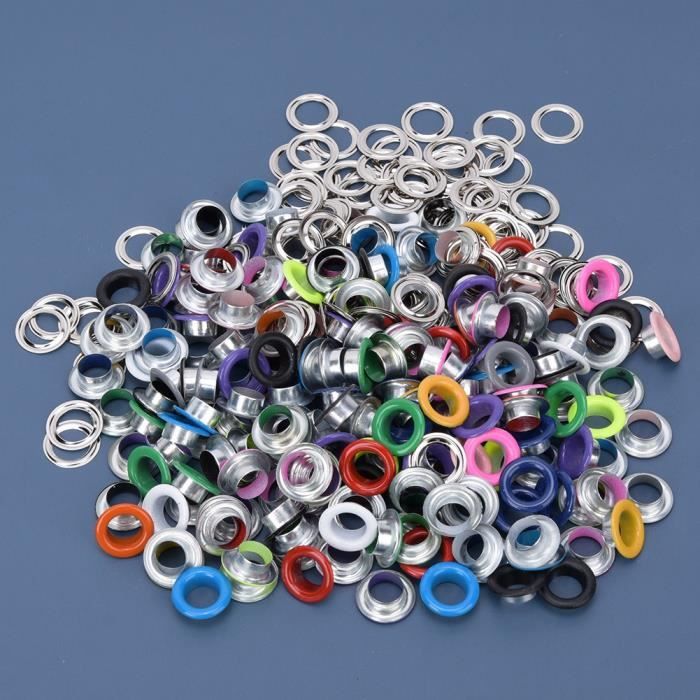 Illet - DIOCHE - Lot de 200 Illets en Fer Coloré - 8 mm - Accessoire ...