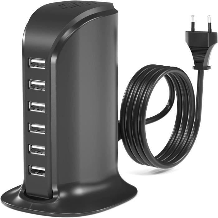 Chargeur Usb Multiprise 50 W Avec 6 Ports Usb Pour Téléphone Portable ...