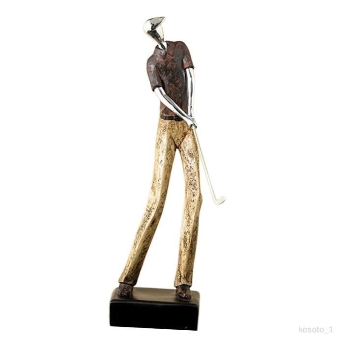 Résine homme statue décorative Art Sculpture Salon Bureau Bureau Bureau ...
