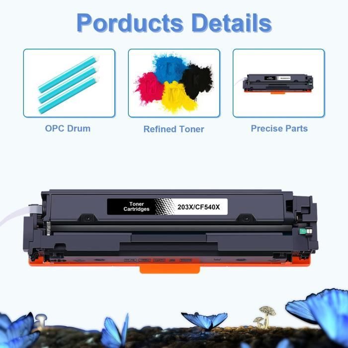 LOSMANN 203X Toner compatible pour HP 203X CF540X 203A CF540A pour HP ...
