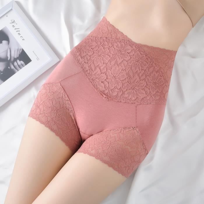 Gaine combinaison,Culotte taille haute en dentelle sans couture pour femmes,sous-vêtement ...