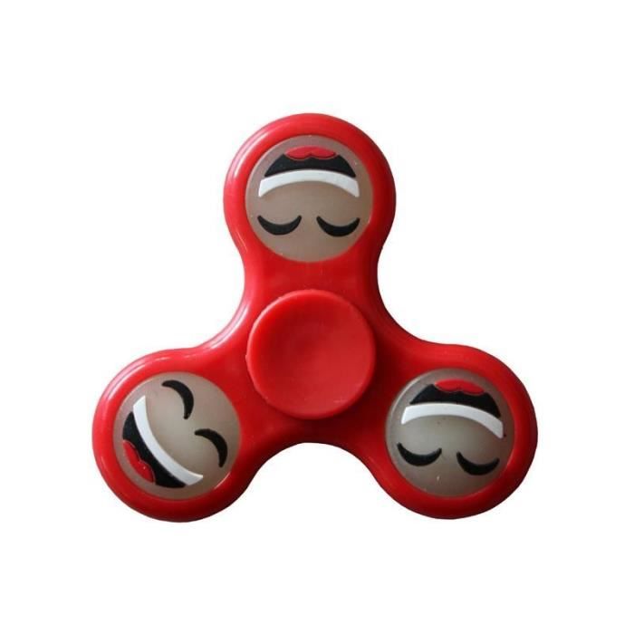 Fidget Spinner Toy - EMOJI HAPPY ROUGE (GLOW IN THE DARK) - Cdiscount ...