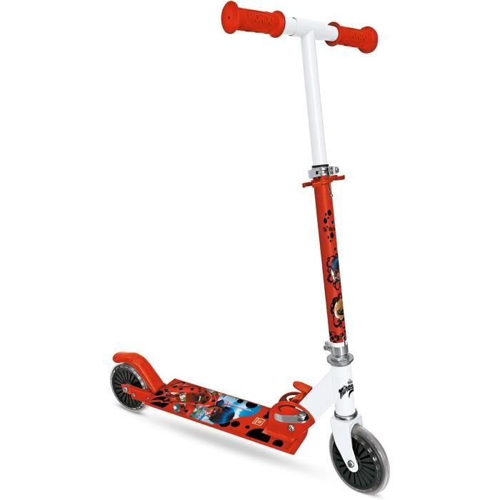 Toys Scooter Miraculous Trottinette 2 Roues Pliable En Aluminium Avec Plateau Extra Grip Et ...