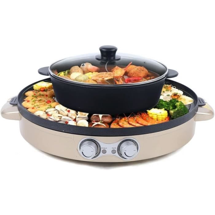 Luernas Hot Pot Barbecue 2 En 1, 2200 W, Multifonction, Électrique ...