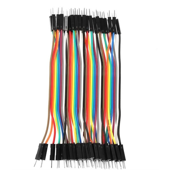 TMISHION Fils de liaison Fils de Cavalier, 3PCS 10cm Breadboard Jumper ...