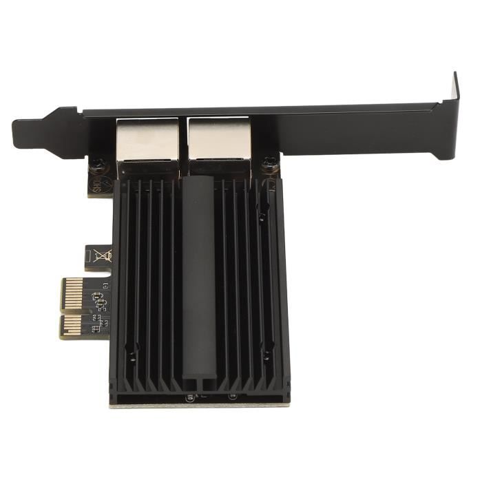 TMISHION carte réseau PCIe Gigabit double port Carte réseau PCIe 2.5G ...