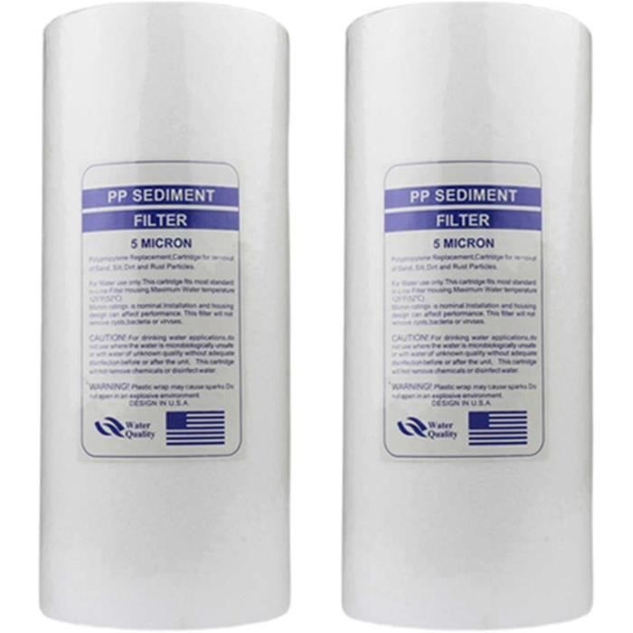 2 Pièces, Filtre À Eau Cartouche De Filtre,10 Pouces Cartouche ...