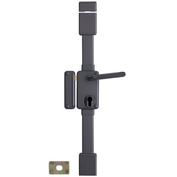 Serrure 3 points BELUGA verticale Main Gauche Finition Marron Axe en mm ...