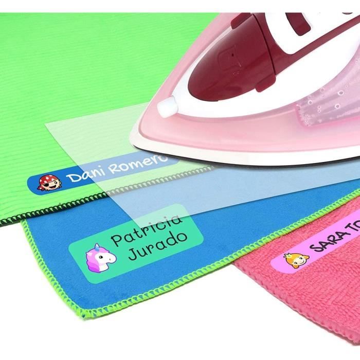 50 étiquettes en Fer pour marquer Les vêtements des Enfants. Etiquettes ...