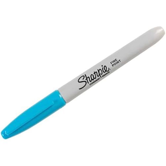 Marqueurs - SHARPIE - Lot de 12 - Pointe fine - Couleur bleu ...