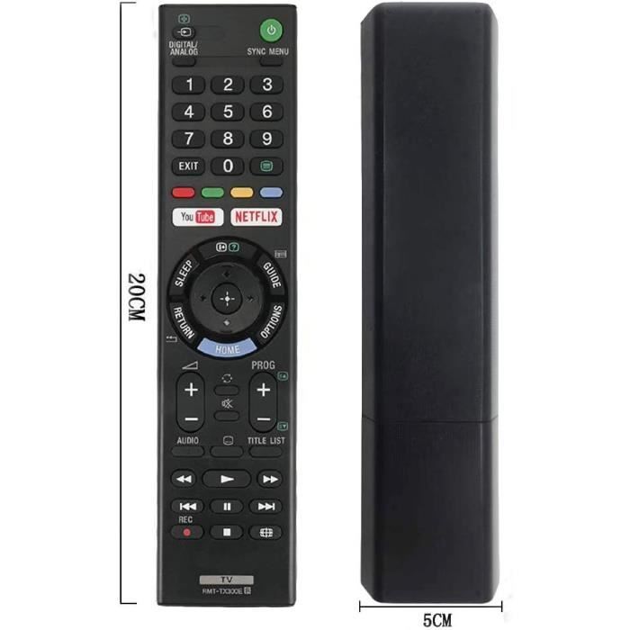 Sony Rmt-Tx300E Télécommande De Rechange Pour Tv Sony Avec Boutons Netflix Et You Tube[J5594 ...