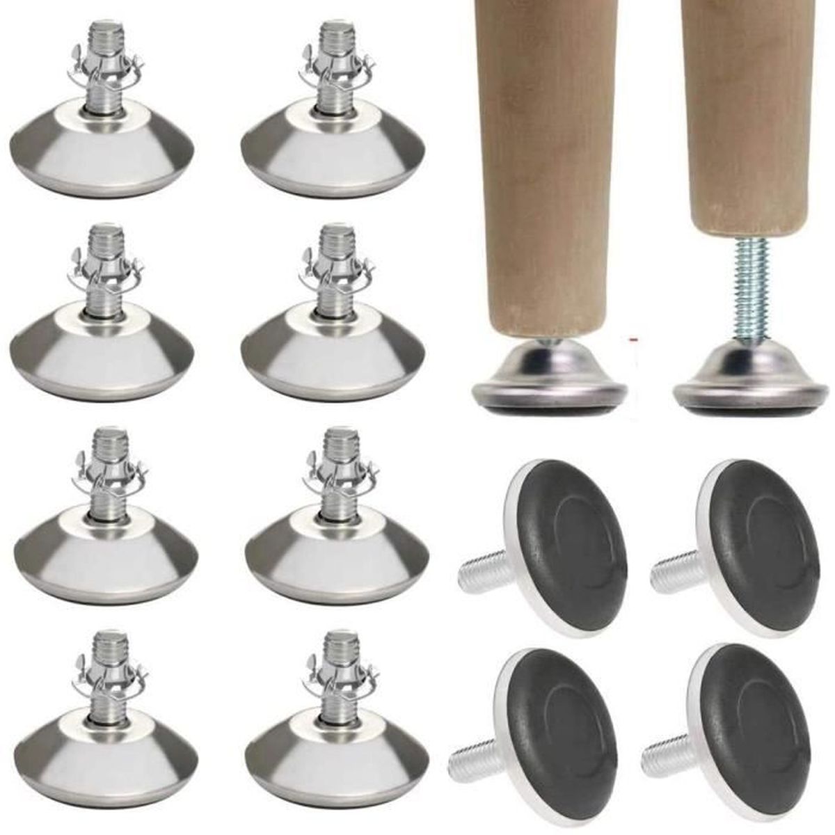 Pieds Vérin de Meuble M8 Pieds de Meuble Ajustables, Pieds de ... Pieds Vérin de Meuble M8 Pieds de Meuble Ajustables, Pieds de ...