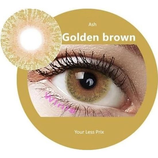 Golden Ash - Golden Brown LEN$ Color Contact Lense$ Lentille$ de ...