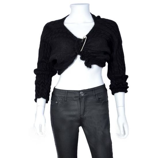 Gilet femme court style cache coeur - Cdiscount Prêt-à-Porter