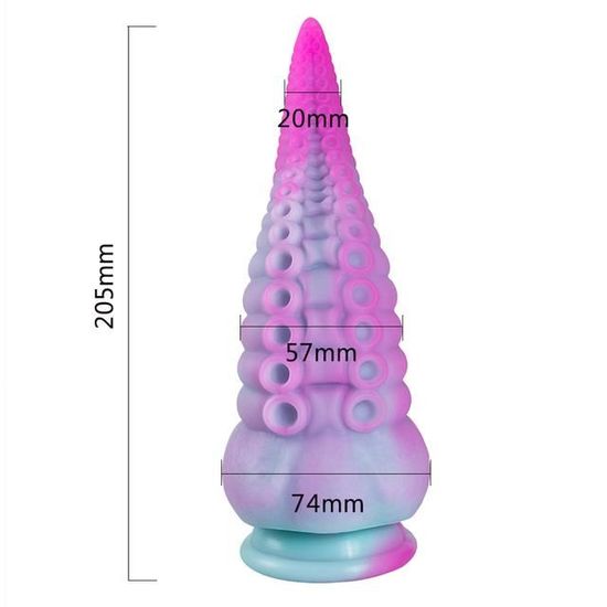 Pieuvre Tentacle Pénis Artificiel, Dildo Animal Éducatif Femmes Ventouse Lesbienne Silicone ...